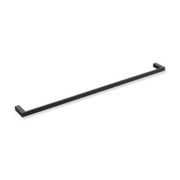 HEWI System 900 Q Badetuchhalter 900Q30.00260DC pulverbeschichtet schwarz tiefmatt, Edelstahl, 800x20x70mm