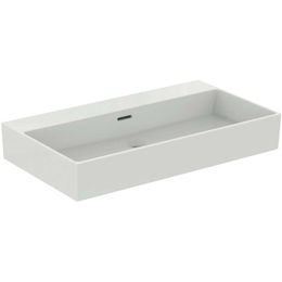 Ideal Standard Extra Waschtisch R0549MA ohne Hahnloch, mit &Uuml;berlauf, geschliffen, wei&szlig; mit Ideal Plus