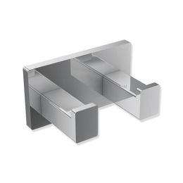 HEWI System 900 Q Doppelhaken 900Q90.00240 chrom, aus Edelstahl, 75x40x44mm