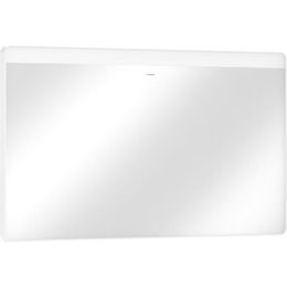 Hansgrohe Xarita Lite Q Spiegel 54960700 mit horizontaler LED-Beleuchtung, mattwei&szlig;, B 1200 x H 700 x T 30 mm, 12 W