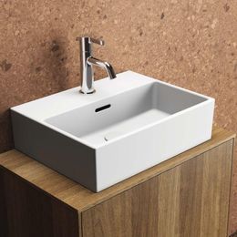 Ideal Standard Extra Handwaschbecken T3732V1 45x35x15cm, mit &Uuml;berlauf, 1 Hahnloch, seidenwei&szlig;