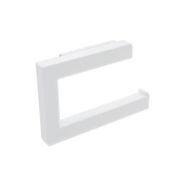 HEWI System 900 Q WC-Papierhalter 900Q21.00060DX pulverbeschichtet wei&szlig; tiefmatt, aus Edelstahl, klappbar, 140x90x22mm