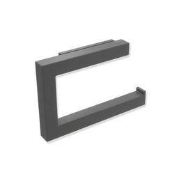 HEWI System 900 Q WC-Papierhalter 900Q21.00060SC pulverbeschichtet dunkelgrau perlglimmer tiefmatt, aus Edelstahl, klappbar, 140x90x22mm