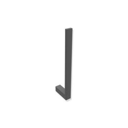 HEWI System 900 Q Reservepapierhalter 900Q21.00460SC pulverbeschichtet dunkelgrau perlglimmer tiefmatt, aus Edelstahl, doppelt, 20x238x63mm