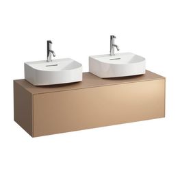 Laufen Sonar Schubladenelement/Sideboard H4054540340411 117,5x34x45,5cm, Ausschnitt links/rechts, Kupfer