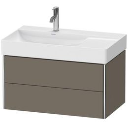 Duravit XSquare Waschtisch-Unterschrank XS416809090 78,4x39,7x46cm, 2 Schubk&auml;sten, Flannel Grey seidenmatt
