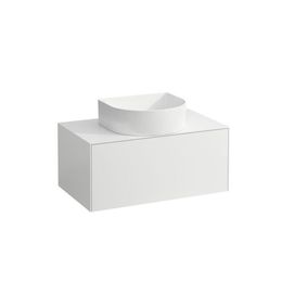 Laufen Sonar Schubladenelement/Sideboard H4054110341701 77,5x34x45,5cm, Ausschnitt Mitte, Wei&szlig; matt