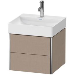 Duravit XSquare Waschtisch-Unterschrank XS416007575 48,4x39,7x46cm, 2 Schubk&auml;sten, Leinen