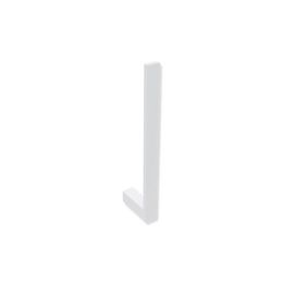 HEWI System 900 Q Reservepapierhalter 900Q21.00460DX pulverbeschichtet wei&szlig; tiefmatt, aus Edelstahl, doppelt, 20x238x63mm