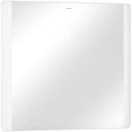Hansgrohe Xarita Lite Q Spiegel 54963700 mit seitlicher LED-Beleuchtung, mattwei&szlig;, B 800 x H 700 x T 30 mm, 14 W