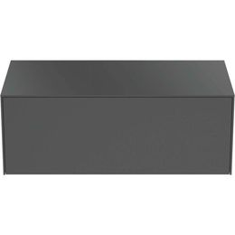 Ideal Standard Conca Waschtisch-Unterschrank T4313Y2 ohne Ausschnitt, 1 Auszug, 100x50,5x37 cm, Anthrazit matt lackiert