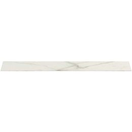 Ideal Standard Conca Keramik-Waschtisch-Platte T4343DH Ausladung 50,5cm, 240 x 50,5 x 0,6 cm, Mamor Calacatta
