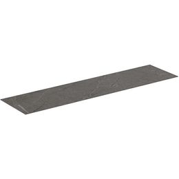 Ideal Standard Conca Keramik-Waschtisch-Platte T4204DI Ausladung 50,5cm, 200 x 50,5 x 0,6 cm, Pietra Grau