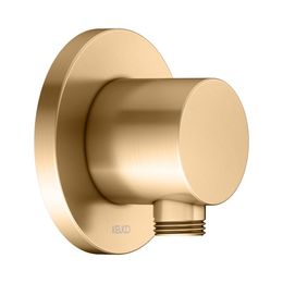 KEUCO IXMO Schlauchanschluss 59547250001 messing geb&uuml;rstet, Rosette rund