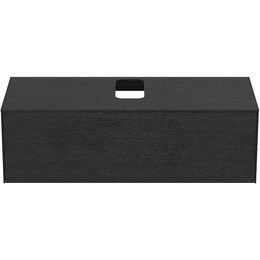 Ideal Standard Conca Waschtisch-Unterschrank T3931Y4 mit Ausschnitt, 1 Auszug, 120x50,5x37 cm, mittig, Eiche geflammt Furnier