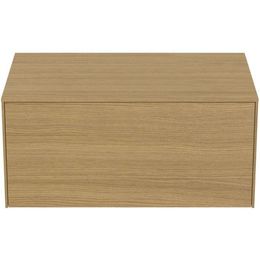 Ideal Standard Conca Waschtisch-Unterschrank T4312Y6 ohne Ausschnitt, 1 Auszug, 80x50,5x37 cm, Eiche hell Furnier