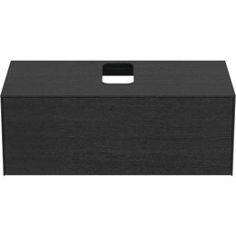 Ideal Standard Conca Waschtisch-Unterschrank T3930Y4 mit Ausschnitt, 1 Auszug, 100x50,5x37 cm, mittig, Eiche geflammt Furnier