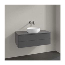 Villeroy & Boch Villeroy und Boch Antao Waschtisch-Unterschrank L20110GK 100x36x50cm, Waschbeckenplattenfarbe Lack, anthracite matt lacquer