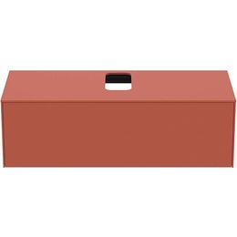 Ideal Standard Conca Waschtisch-Unterschrank T3931Y3 mit Ausschnitt, 1 Auszug, 120x50,5x37 cm, mittig, Sunset matt lackiert