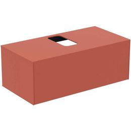 Ideal Standard Conca Waschtisch-Unterschrank T3930Y3 mit Ausschnitt, 1 Auszug, 100x50,5x37 cm, mittig, Sunset matt lackiert