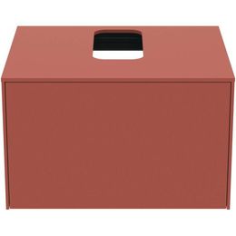 Ideal Standard Conca Waschtisch-Unterschrank T3928Y3 mit Ausschnitt, 1 Auszug, 60x50,5x37 cm, mittig, Sunset matt lackiert