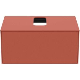 Ideal Standard Conca Waschtisch-Unterschrank T3929Y3 mit Ausschnitt, 1 Auszug, 80x50,5x37 cm, mittig, Sunset matt lackiert