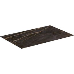Ideal Standard Conca Keramik-Waschtisch-Platte T3970DG Ausladung 50,5cm, 80 x 50,5 x 0,6 cm, Mamor Noir Desir