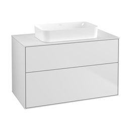 Villeroy & Boch Villeroy und Boch Finion Waschtischunterschrank F64100MT 100x60,3x50,1mm, Glass White Matt, White matt lacquer