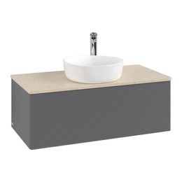 Villeroy & Boch Villeroy & Boch Antao Waschtischunterschrank 1000x360x500mm L31153GK mit Beleuchtung mit Struktur FK/AP: GK/3