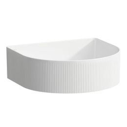 Laufen Sonar Waschtisch-Schale H8123437571121 41x36,5cm, mit Textur, ohne Hahnloch, ohne &Uuml;berlauf, wei&szlig; matt