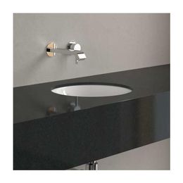 Villeroy & Boch Villeroy und Boch Loop & friends Unterbauwaschbecken 4A5100R1 rund, ohne Hahnlochbank, mit &Uuml;berlauf, &Oslash; 33 cm, wei&szlig; C-plus