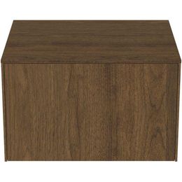 Ideal Standard Conca Waschtisch-Unterschrank T4311Y5 ohne Ausschnitt, 1 Auszug, 60x50,5x37 cm, Walnuss dunkel Furnier