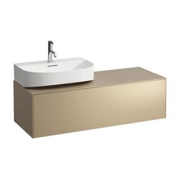 Laufen Sonar Schubladenelement/Sideboard H4054520340401 117,5x34x45,5cm, Ausschnitt links, Gold