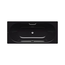 Kaldewei Classic duo Badewanne 291010210701 180x80cm, Griffloch, Vollantislip, schwarz
