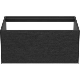 Ideal Standard Conca Waschtisch-Unterschrank T3985Y4 ohne Waschtisch-Platte, 1 Auszug, 80x50,5x36 cm, Eiche geflammt Furnier