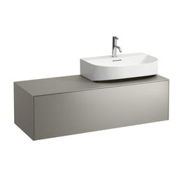 Laufen Sonar Schubladenelement/Sideboard H4054530340421 117,5x34x45,5cm, Ausschnitt rechts, Titan