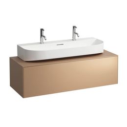 Laufen Sonar Schubladenelement/Sideboard H4054610340411 117,5x34x45,5cm, Ausschnitt Mitte, Aufsatzwaschtisch, Kupfer
