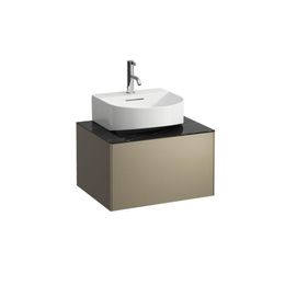 Laufen Sonar Schubladenelement H4054310341421 57,5x34x45,5cm, 1 Schublade, Titan/Nero Marquina