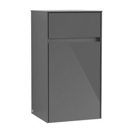 Villeroy & Boch Villeroy & Boch Collaro Seitenschrank C03200FP 40,4x74,8x34,9cm, Anschlag links, Glossy Grey