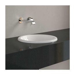 Villeroy & Boch Villeroy und Boch Loop & friends Einbauwaschbecken 4A5900R1 rund, ohne Hahnlochbank, mit &Uuml;berlauf, &Oslash; 39 cm, Wei&szlig; Alpin CeramicPlus