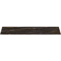 Ideal Standard Conca Keramik-Waschtisch-Platte T4346DG Ausladung 37cm, 100 x 37,3 x 0,6 cm, Mamor Noir Desir