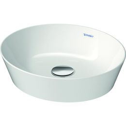 Duravit Cape Cod Aufsatz-Waschbecken 23284026001 40x36cm, ohne Hahnloch, &Uuml;berlauf, Hahnlochbank, Wei&szlig;/Wei&szlig; Seidenmatt WonderGliss