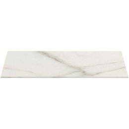 Ideal Standard Conca Keramik-Waschtisch-Platte T4344DH Ausladung 37cm, 60 x 37,3 x 0,6 cm, Mamor Calacatta