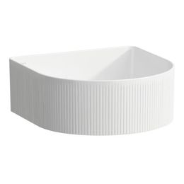 Laufen Sonar Waschtisch-Schale H8123417571121 34x34cm, mit Textur, ohne Hahnloch, ohne &Uuml;berlauf, wei&szlig; matt