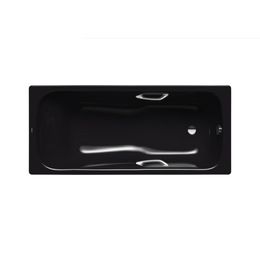 Kaldewei Dyna set star Badewanne 226530003701 180x80cm, Antislip Perl-Effekt, schwarz