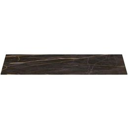 Ideal Standard Conca Keramik-Waschtisch-Platte T4345DG Ausladung 37cm, 80 x 37,3 x 0,6 cm, Mamor Noir Desir