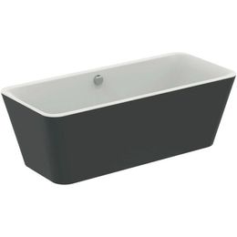 Ideal Standard Tonic II Badewanne K8726V3 180 x 80 cm, wei&szlig;/schwarz matt, freistehend, mit F&uuml;ller