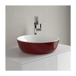 Villeroy & Boch Villeroy und Boch Artis Aufsatzwaschtisch 417943BCS9 &Oslash; 43cm, ohne Hahnloch, ohne &Uuml;berlauf, Bordeaux