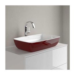 Villeroy & Boch Villeroy und Boch Artis Aufsatzwaschbecken 417258BCS9 58x38cm, ohne Hahnlochbank, ohne &Uuml;berlauf, Bordeaux