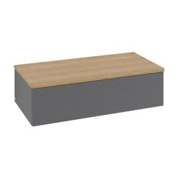 Villeroy & Boch Villeroy und Boch Antao Waschtisch-Unterschrank L40101GK 100x26,8x50cm, Waschbeckenplattenfarbe honey oak, anthracite matt lacquer